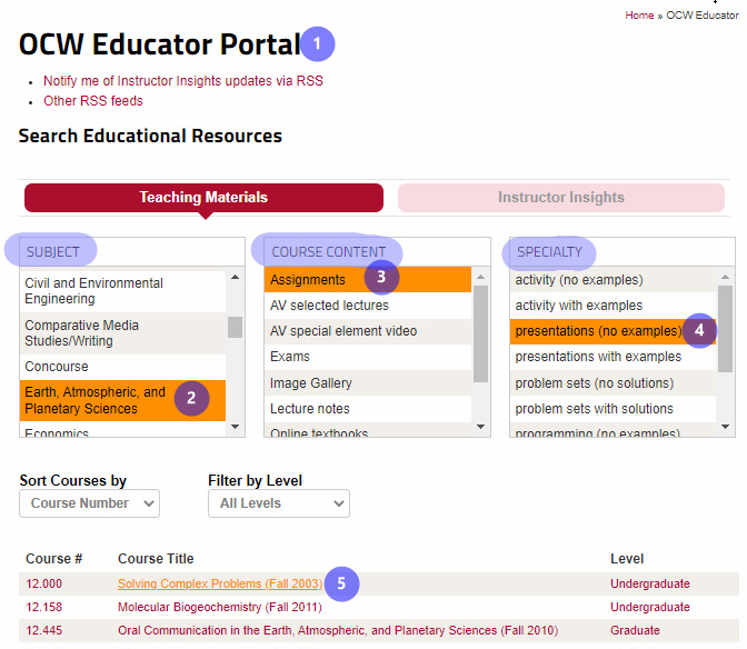 MIT Open Courseware | DMC